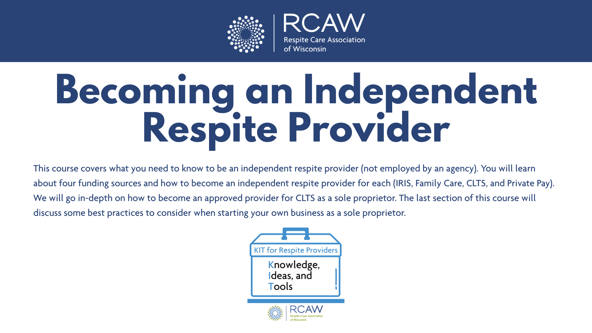 Respite Care Association of WisconsinHow to Become a Respite Worker ...